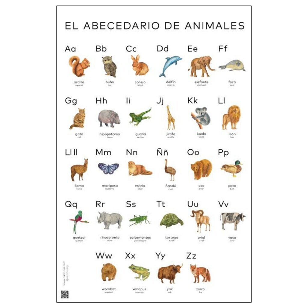 Poster Abecedario Acuarela Natalí Ruíz